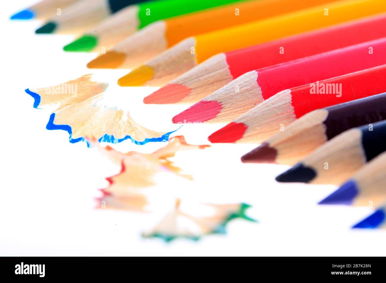 The color pencil, close-up shot Stock Photo - Alamy