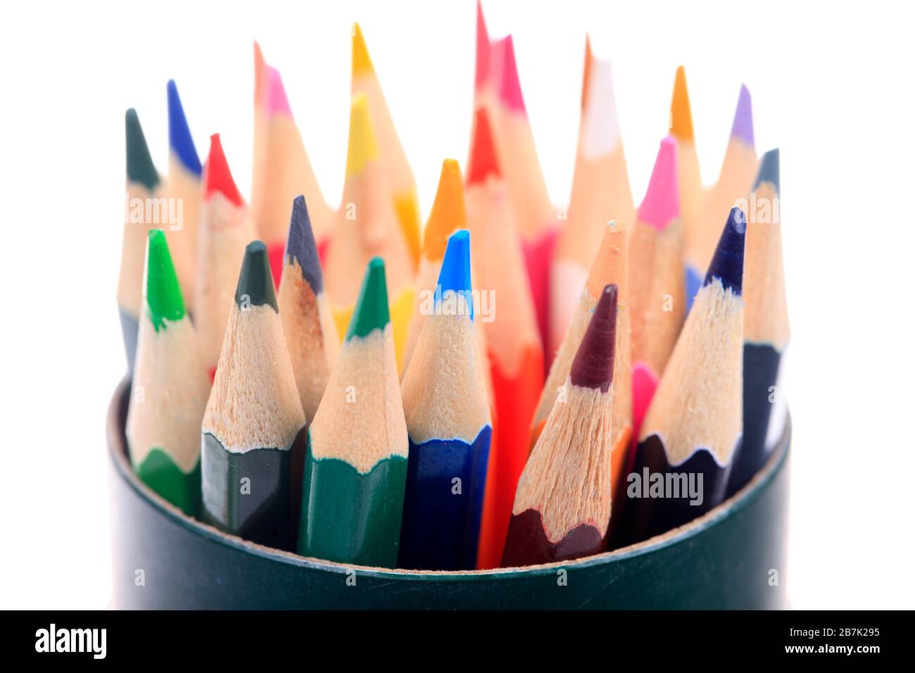 The color pencil, close-up shot Stock Photo - Alamy
