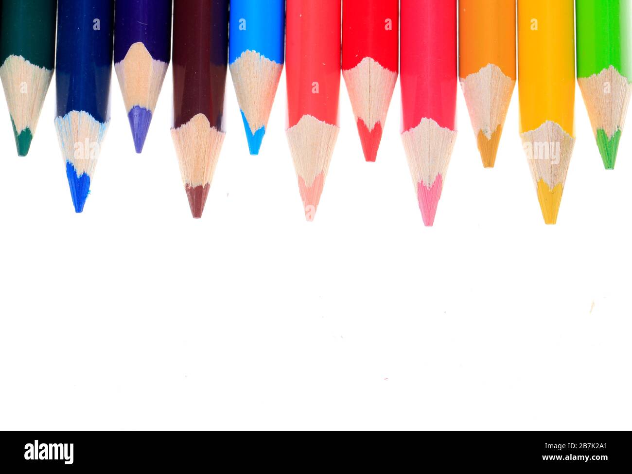 The color pencil, close-up shot Stock Photo - Alamy