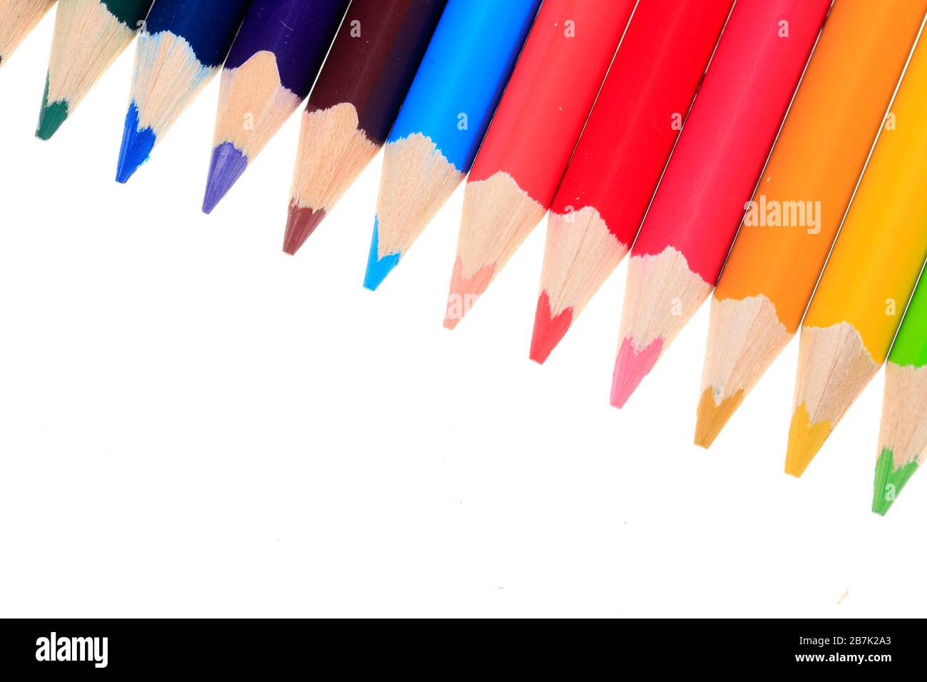 The color pencil, close-up shot Stock Photo - Alamy