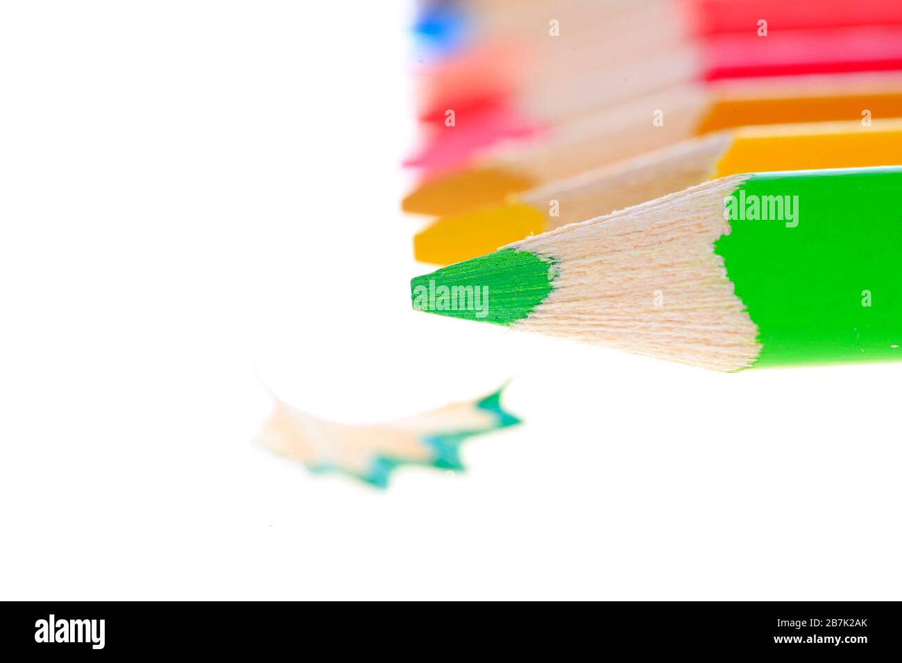 The color pencil, close-up shot Stock Photo - Alamy