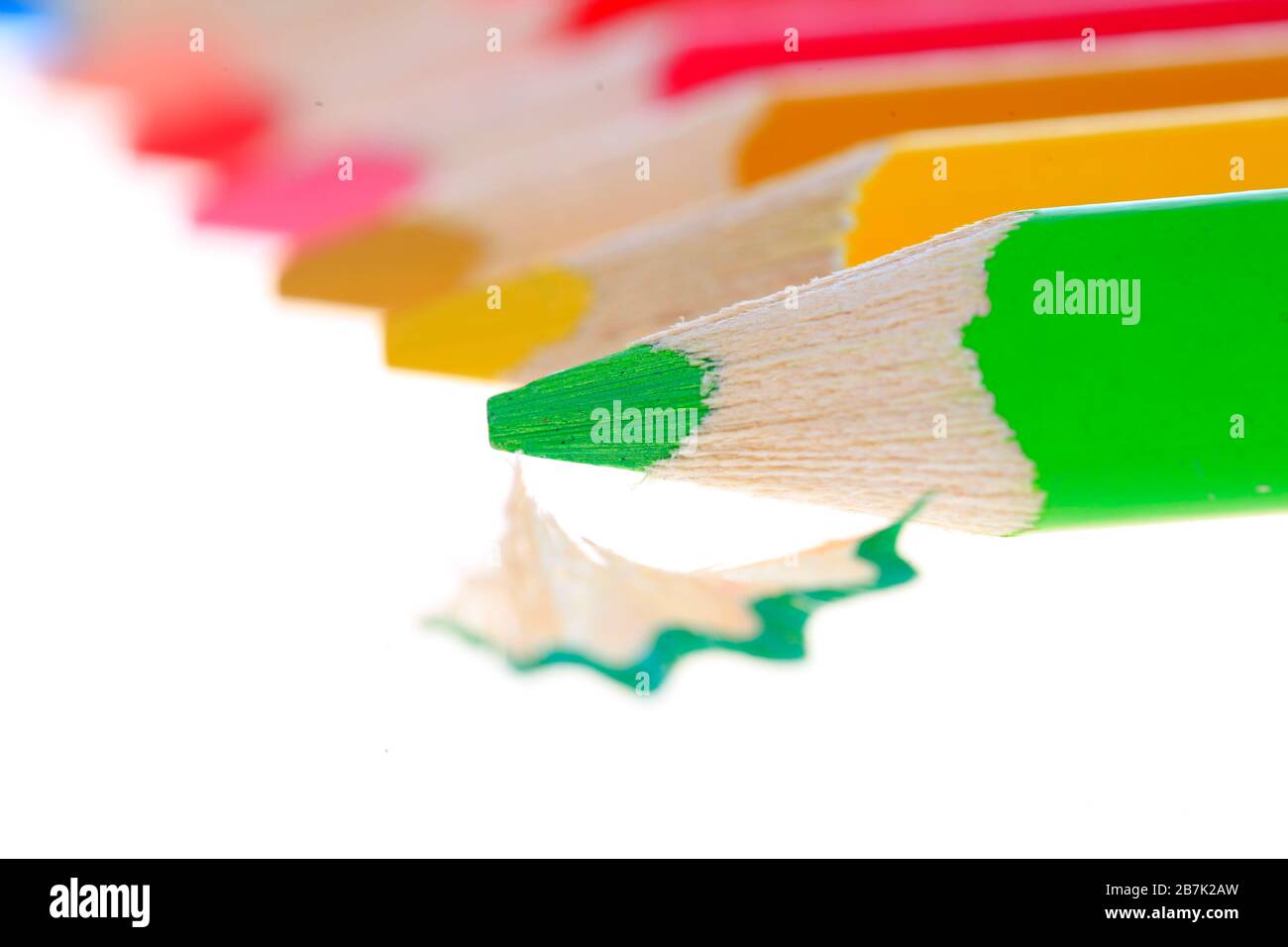 The color pencil, close-up shot Stock Photo - Alamy