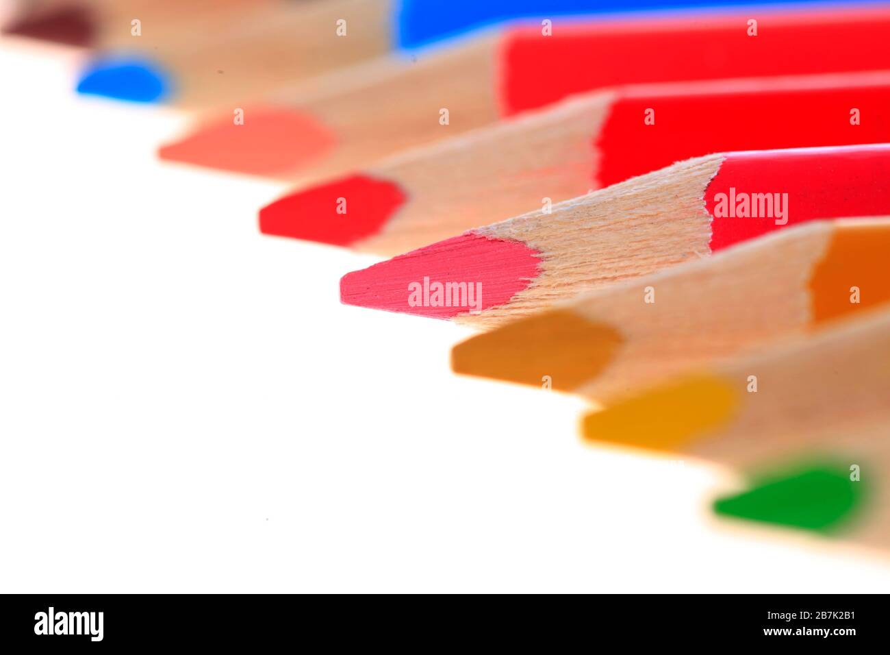 The color pencil, close-up shot Stock Photo - Alamy