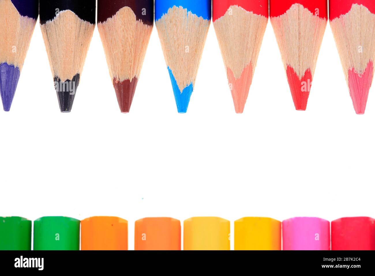 The color pencil, close-up shot Stock Photo - Alamy