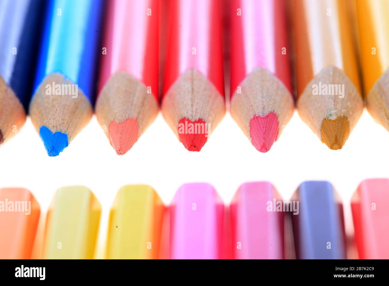 The color pencil, close-up shot Stock Photo - Alamy