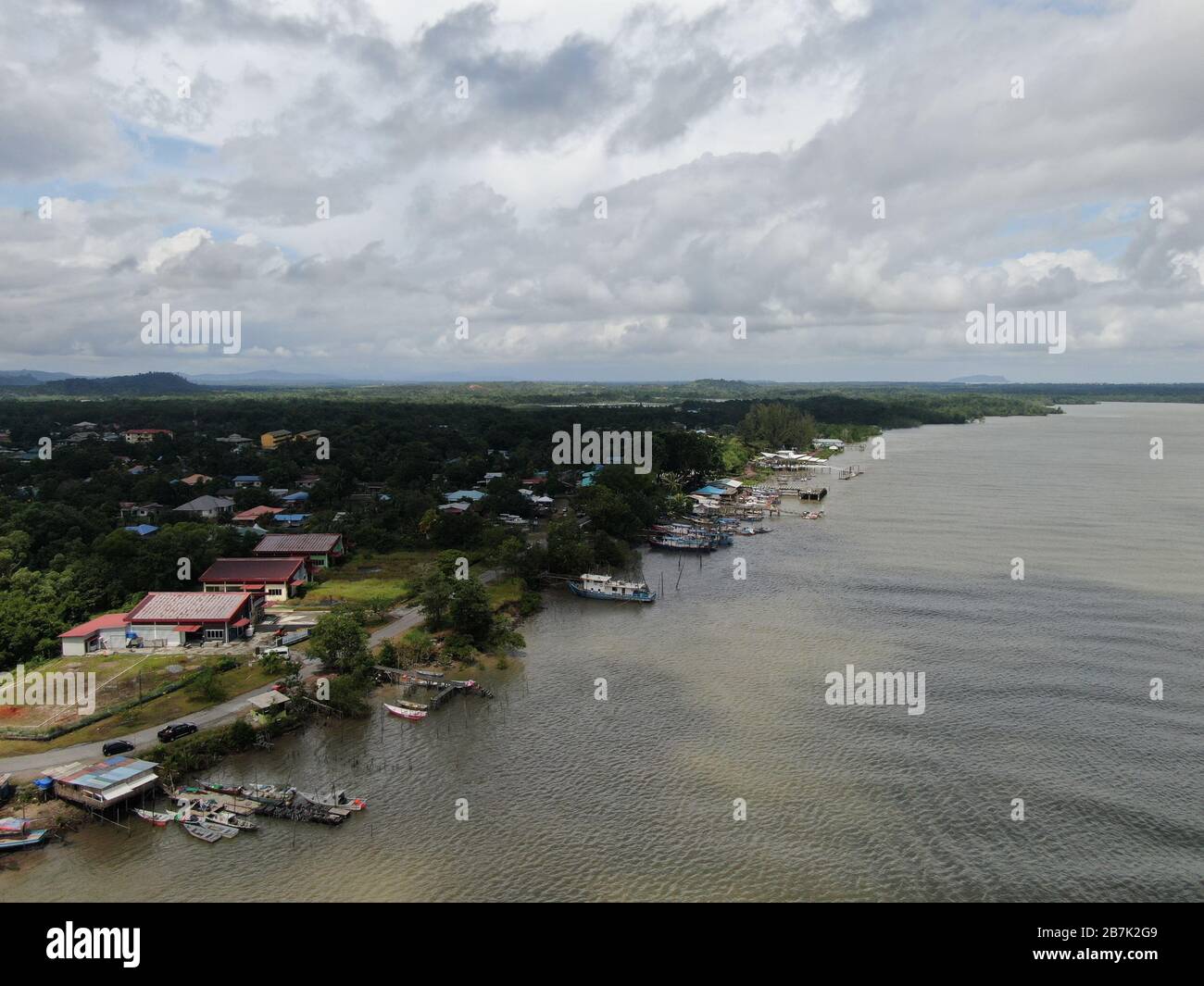 Telaga Air, Sarawak / Malaysia - March 15, 2020: The Beautiful Fishing ...