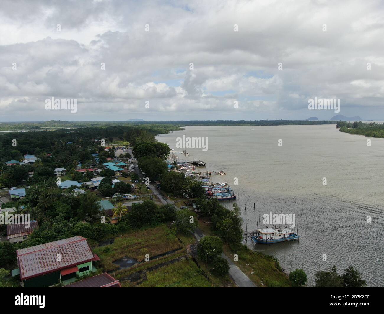 Telaga Air, Sarawak / Malaysia - March 15, 2020: The Beautiful Fishing ...