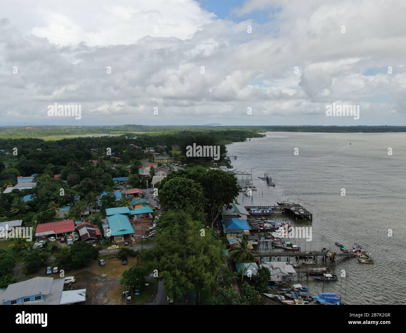 Telaga Air, Sarawak / Malaysia - March 15, 2020: The Beautiful Fishing ...