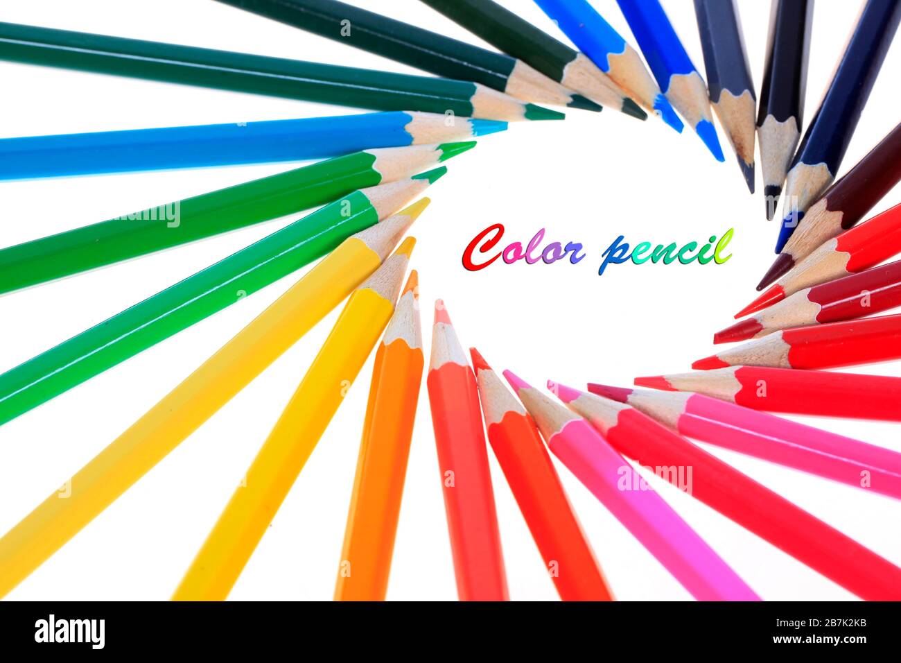 The color pencil, close-up shot Stock Photo - Alamy
