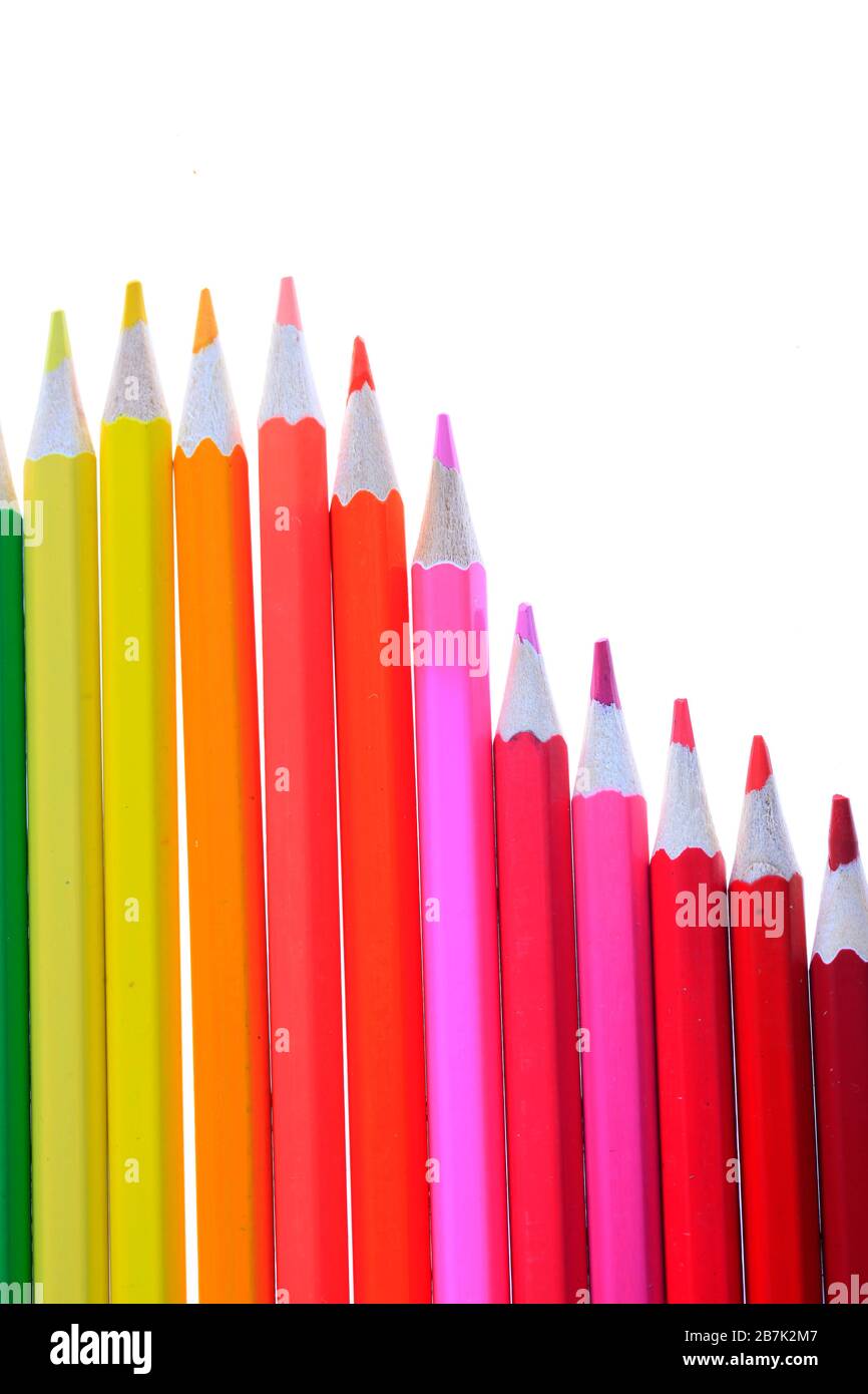 The color pencil, close-up shot Stock Photo - Alamy