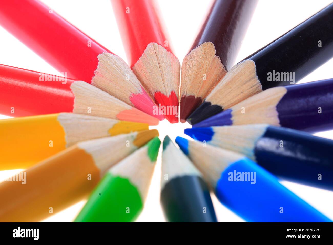 The color pencil, close-up shot Stock Photo - Alamy
