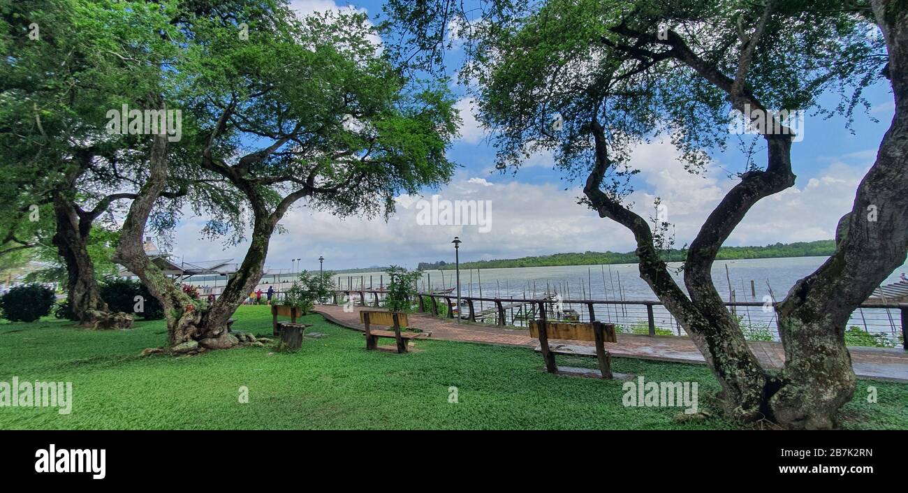 Telaga Air, Sarawak / Malaysia - March 15, 2020: The Beautiful Fishing ...