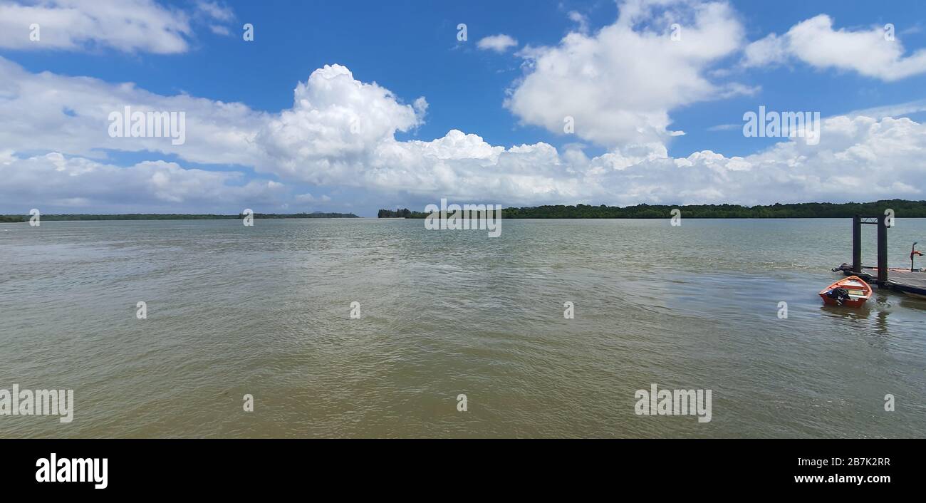 Telaga Air, Sarawak / Malaysia - March 15, 2020: The Beautiful Fishing ...