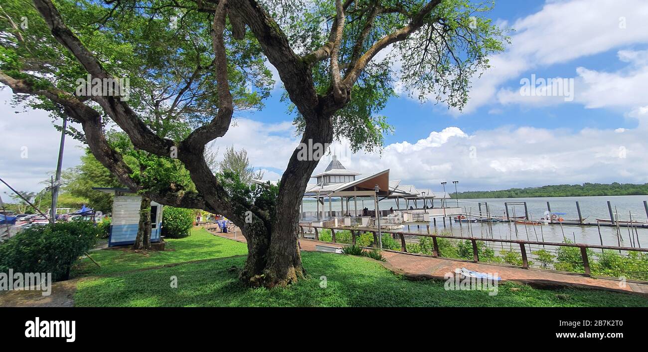 Telaga Air, Sarawak / Malaysia - March 15, 2020: The Beautiful Fishing ...