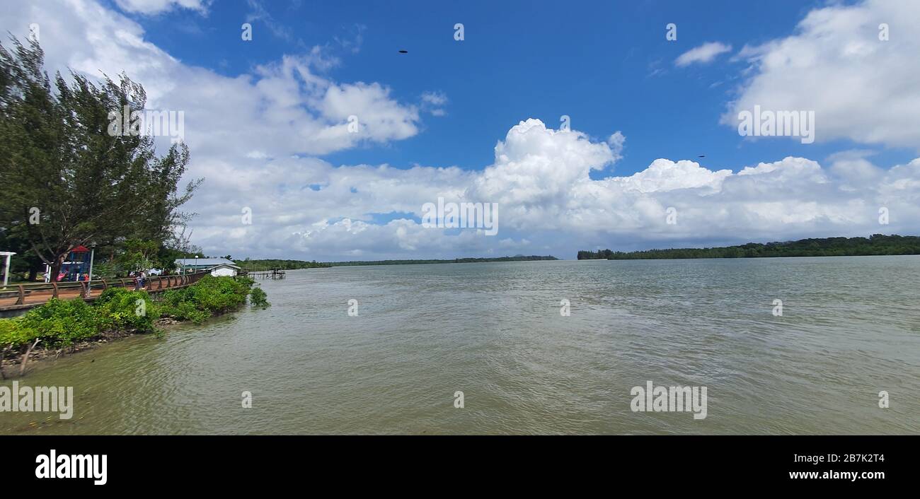 Telaga Air, Sarawak / Malaysia - March 15, 2020: The Beautiful Fishing ...