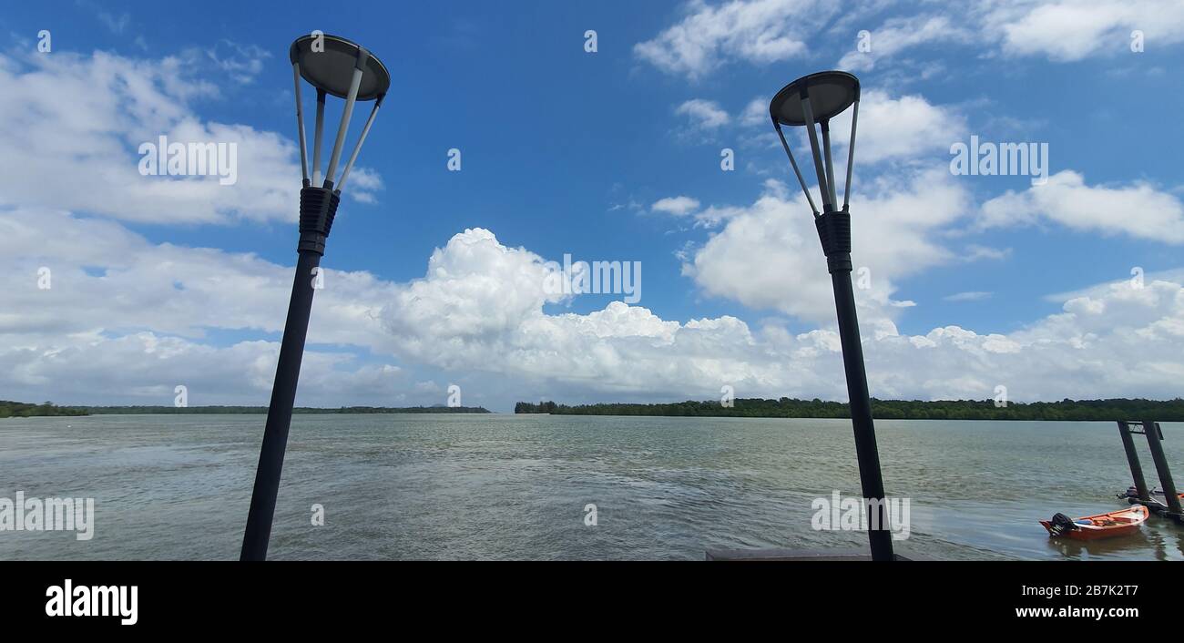 Telaga Air, Sarawak / Malaysia - March 15, 2020: The Beautiful Fishing ...