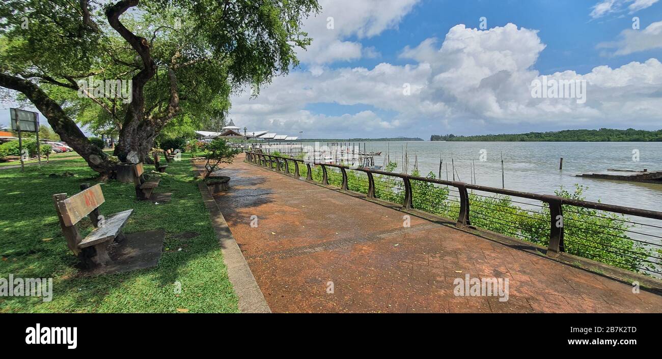 Telaga Air, Sarawak / Malaysia - March 15, 2020: The Beautiful Fishing ...