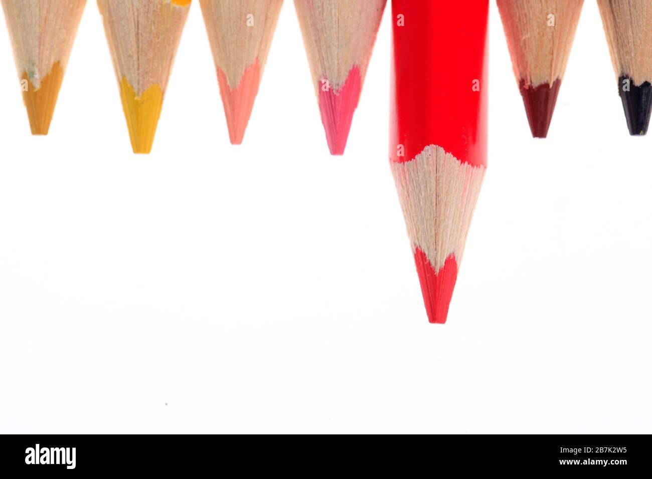 The color pencil, close-up shot Stock Photo - Alamy