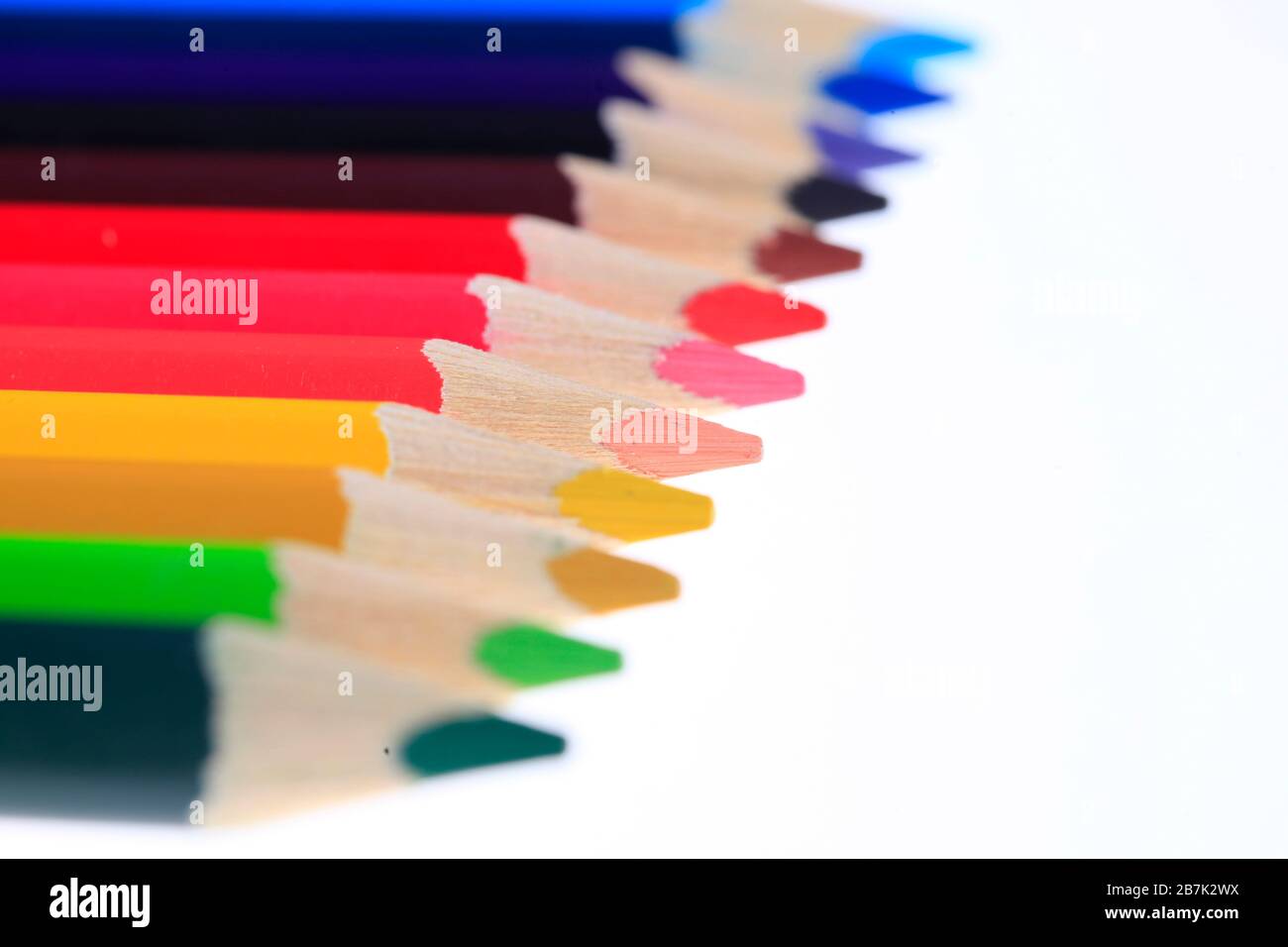The color pencil, close-up shot Stock Photo - Alamy