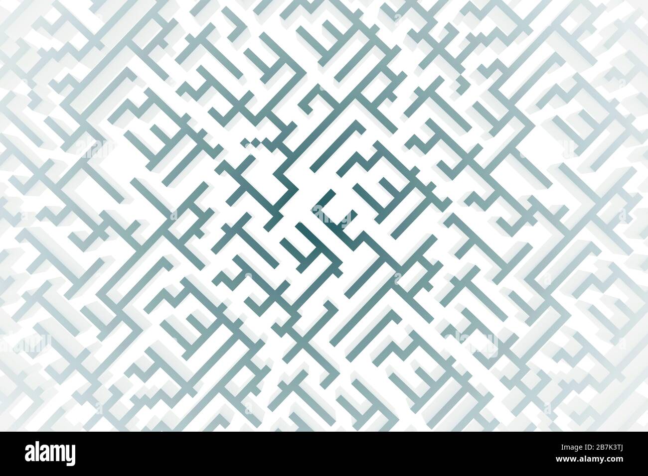3D maze/ labyrinth concept Stock Photo - Alamy