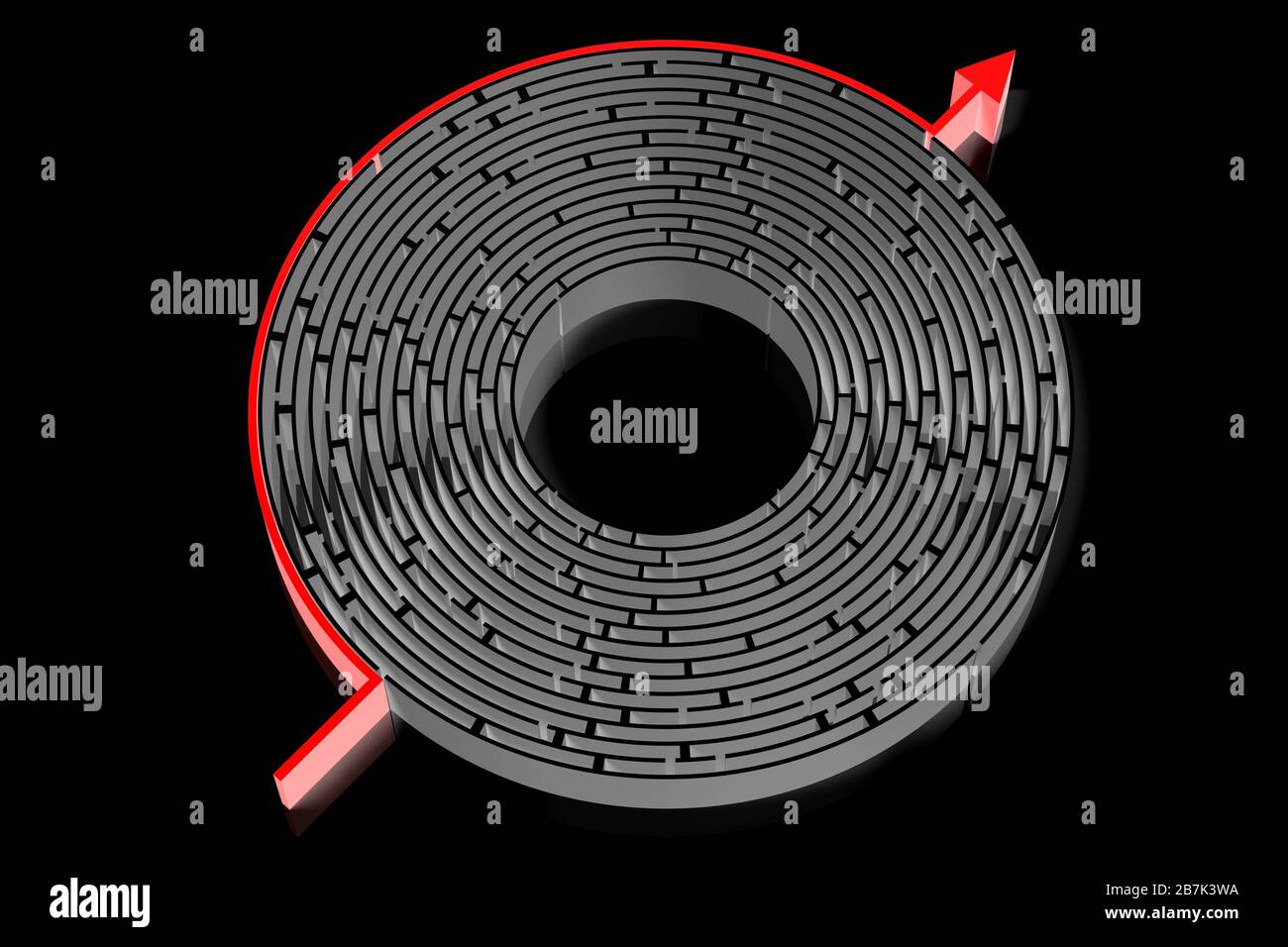 3D maze/ labyrinth concept Stock Photo - Alamy