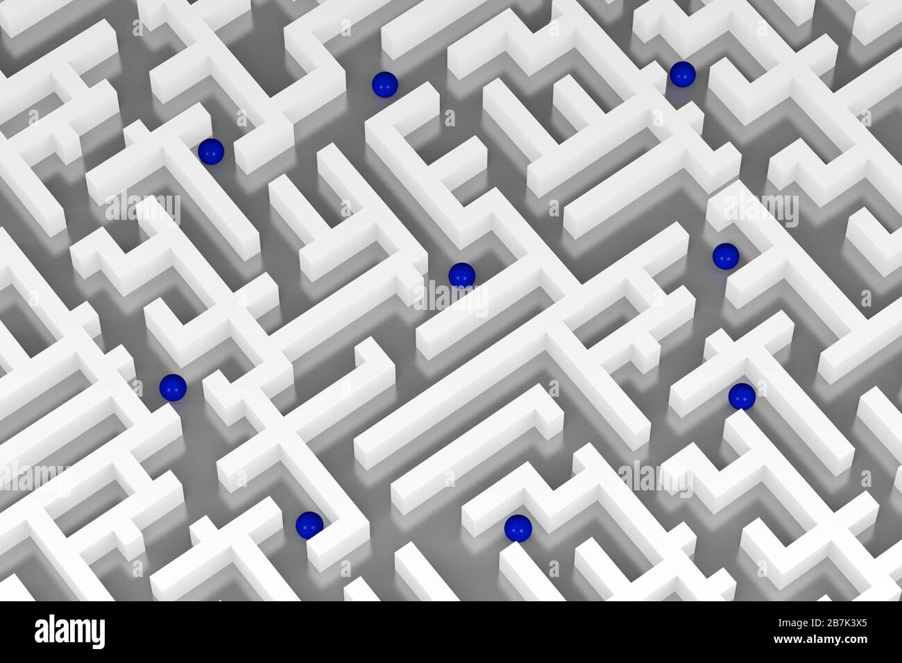 Maze/ labyrinth concept Stock Photo - Alamy