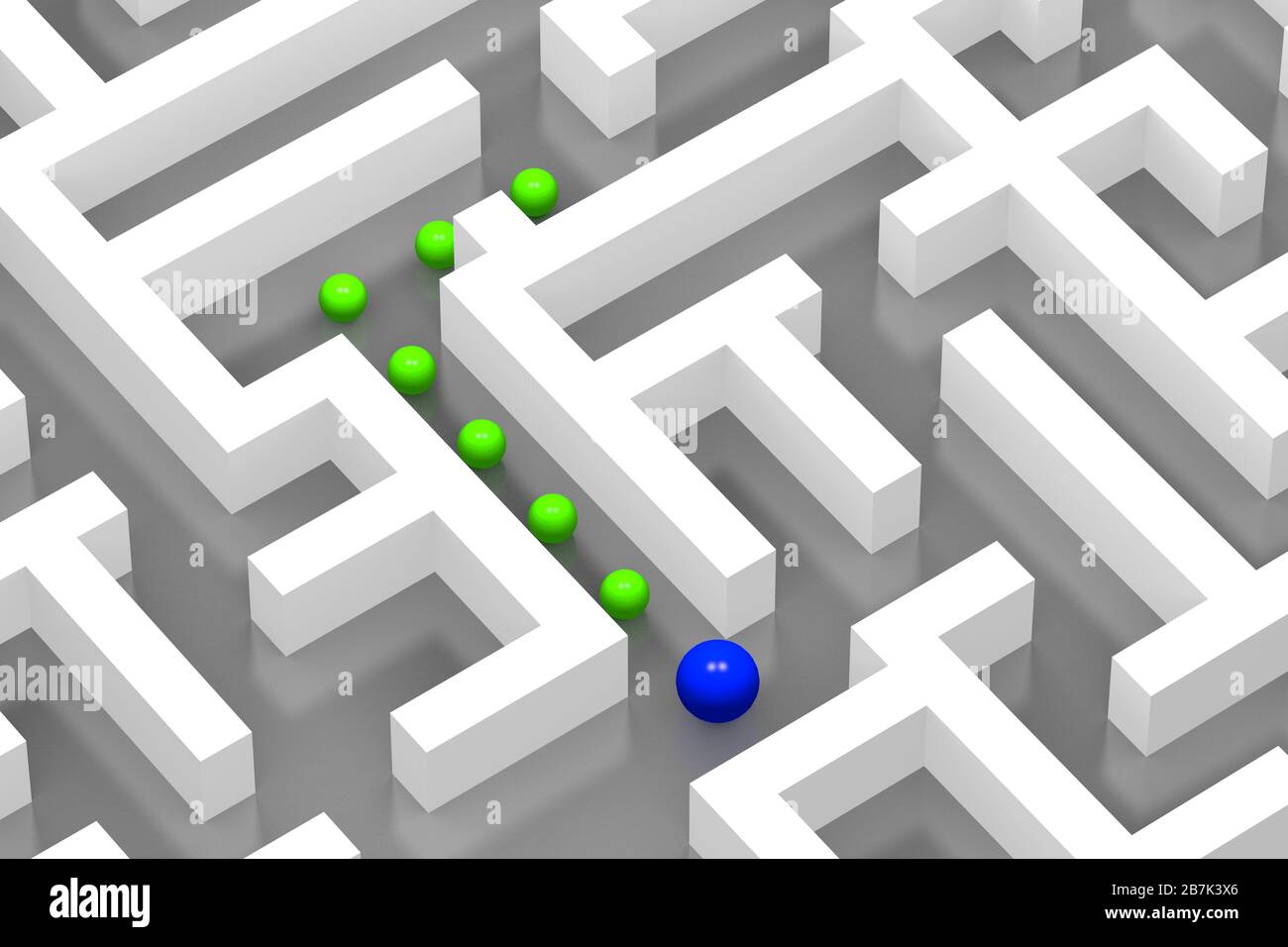 Maze/ labyrinth concept Stock Photo - Alamy