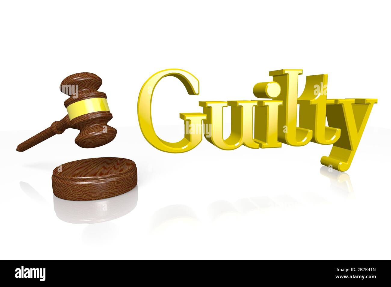 3D guilty concept Stock Photo - Alamy