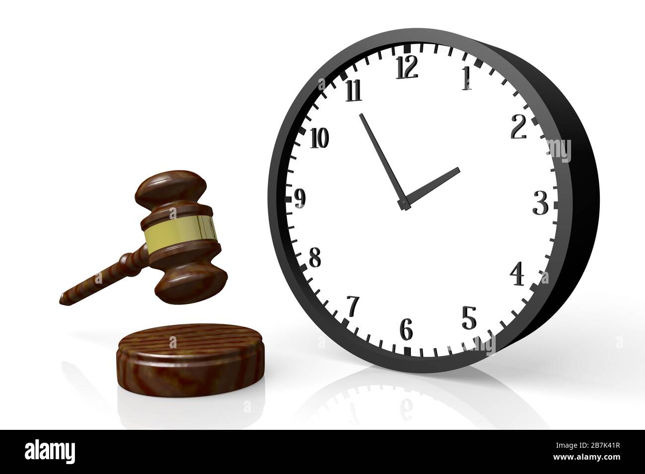 3D time, law/ justice concept Stock Photo - Alamy