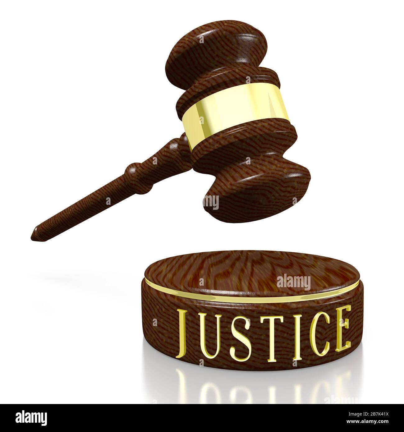 3D gavel, justice concept Stock Photo - Alamy