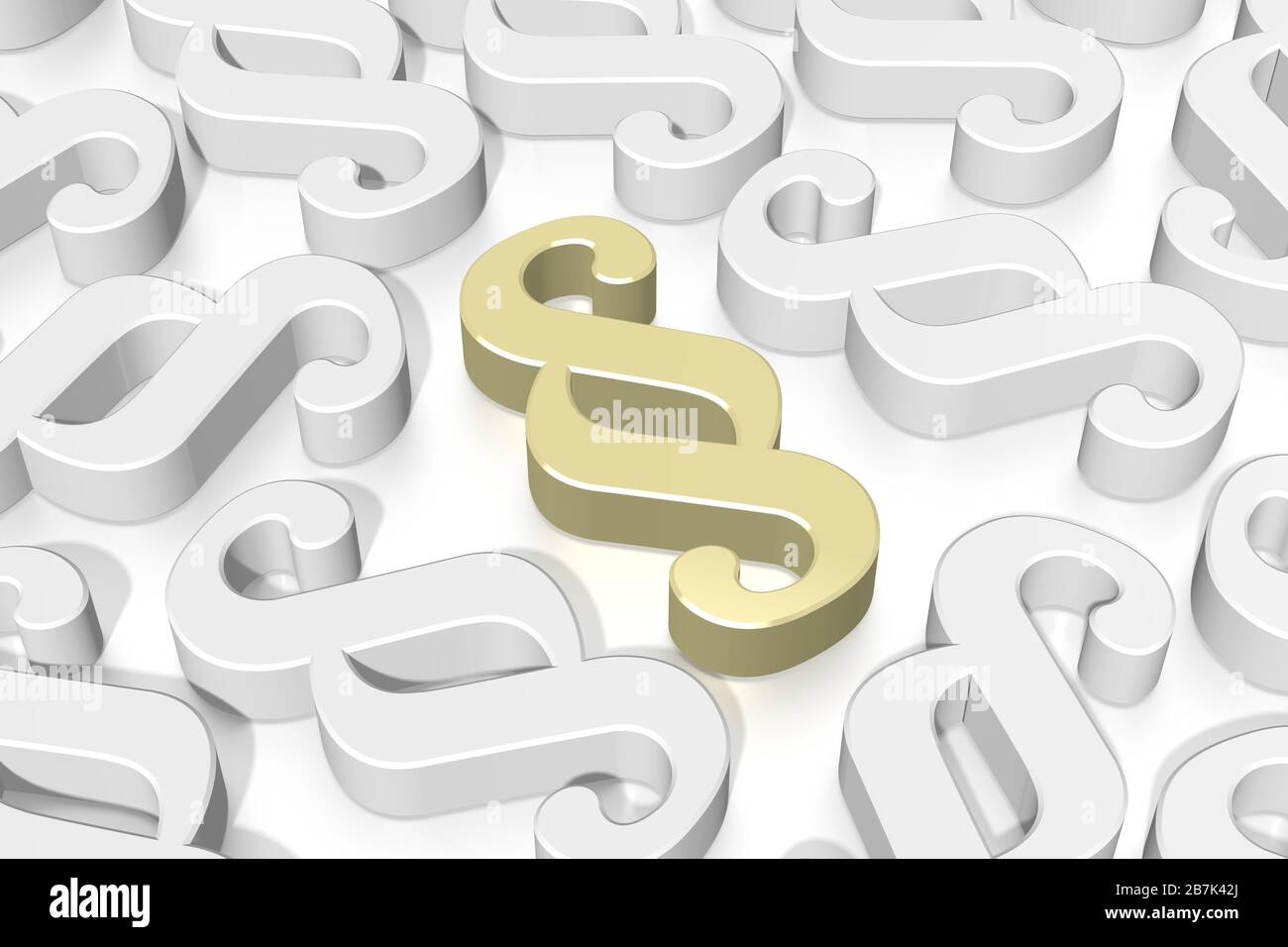 3D section signs/ paragraph signs - law/ justice concept Stock Photo ...