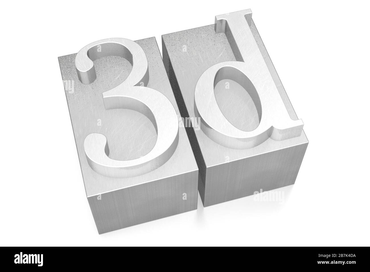 3D - letterpress Stock Photo - Alamy
