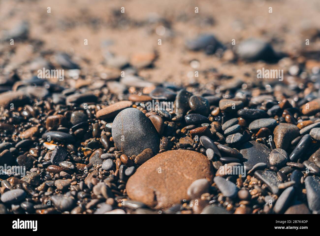 Stone on the Beach; natural background Stock Photo - Alamy