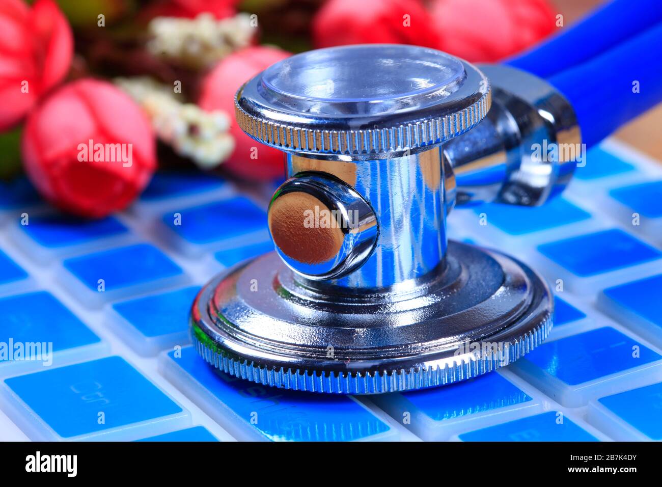 The stethoscope is on the table Stock Photo - Alamy