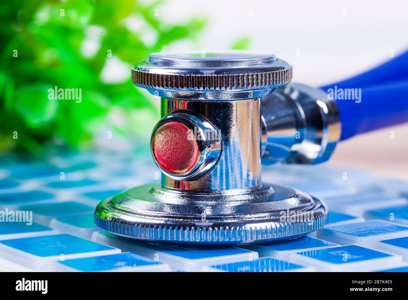 The stethoscope is on the table Stock Photo - Alamy