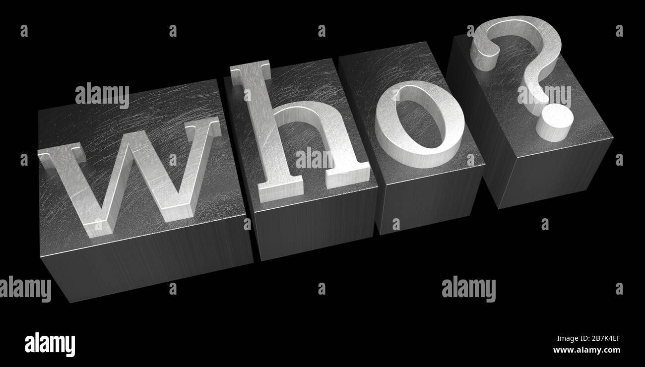 Who - concept Stock Photo - Alamy