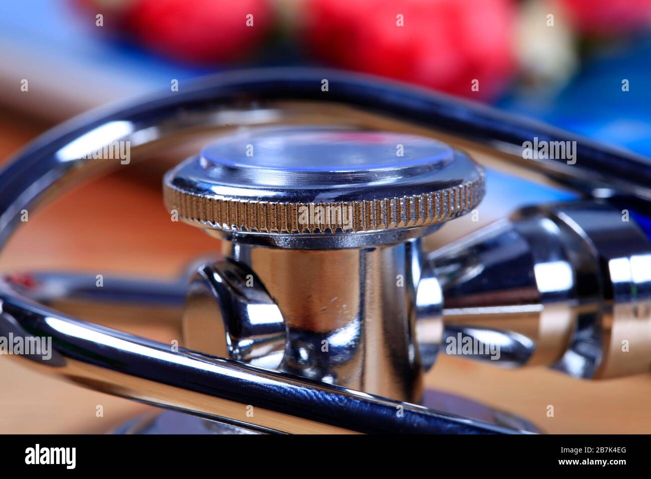 The stethoscope is on the table Stock Photo - Alamy