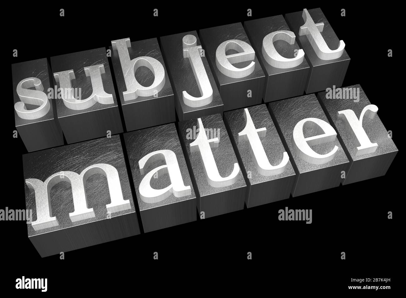 Subject matter concept Stock Photo - Alamy