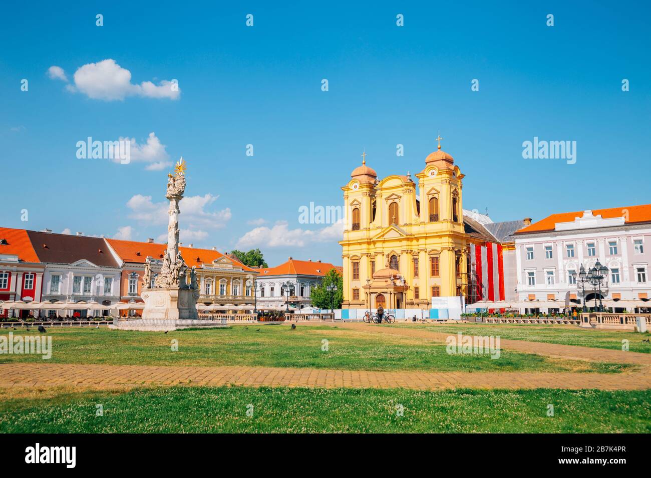 Piata Unirii Union square in Timisoara, Romania Stock Photo - Alamy