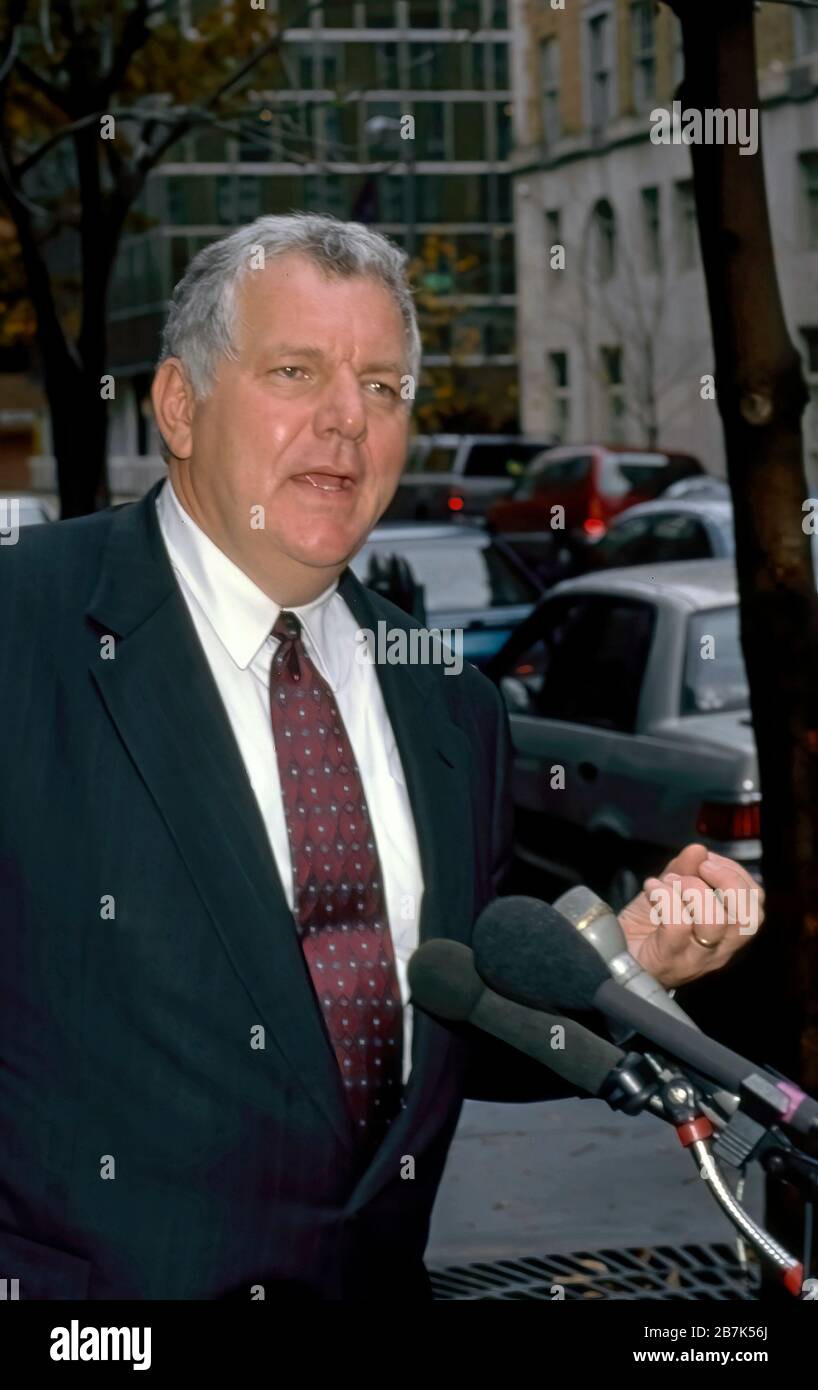 Washington, DC. USA, November 9, 1997 Portrait of William (Bill ...