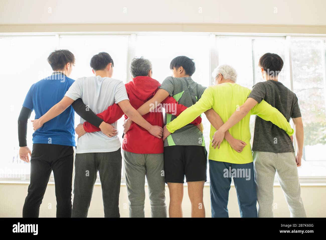 Unity of senior and young people Stock Photo - Alamy