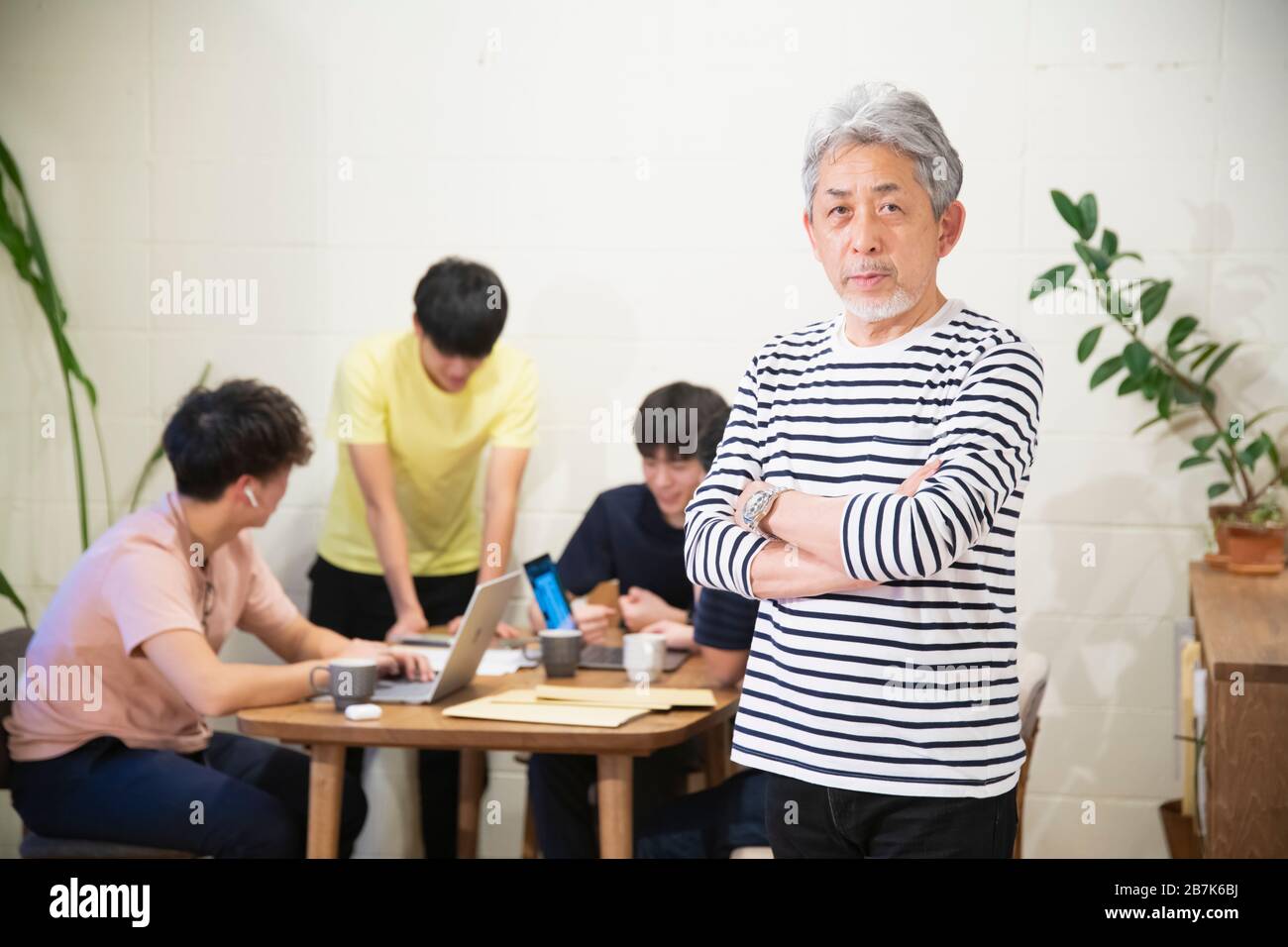 Boss and subordinate Stock Photo - Alamy