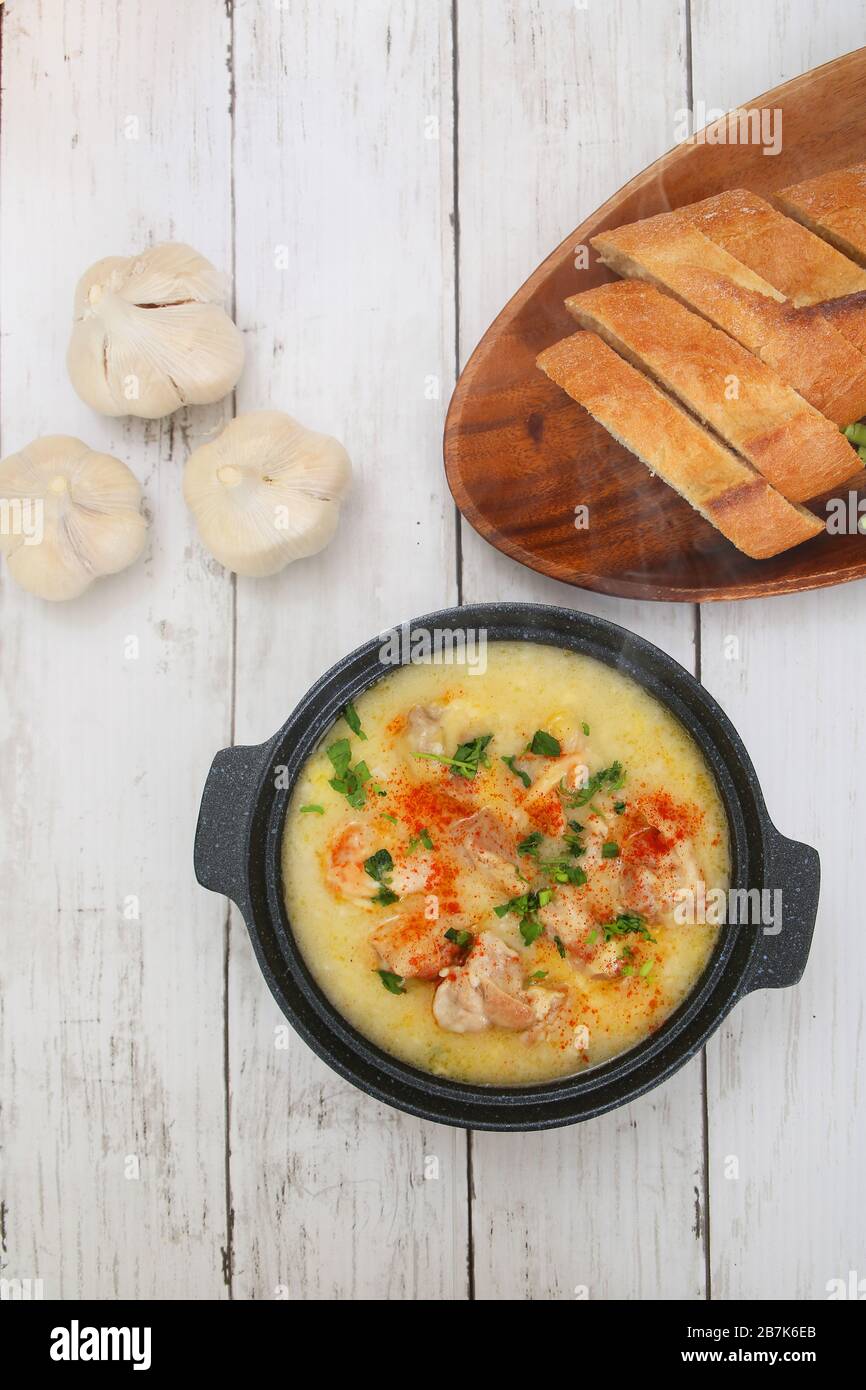 Georgian chkmeruli chicken dish hi-res stock photography and images - Alamy