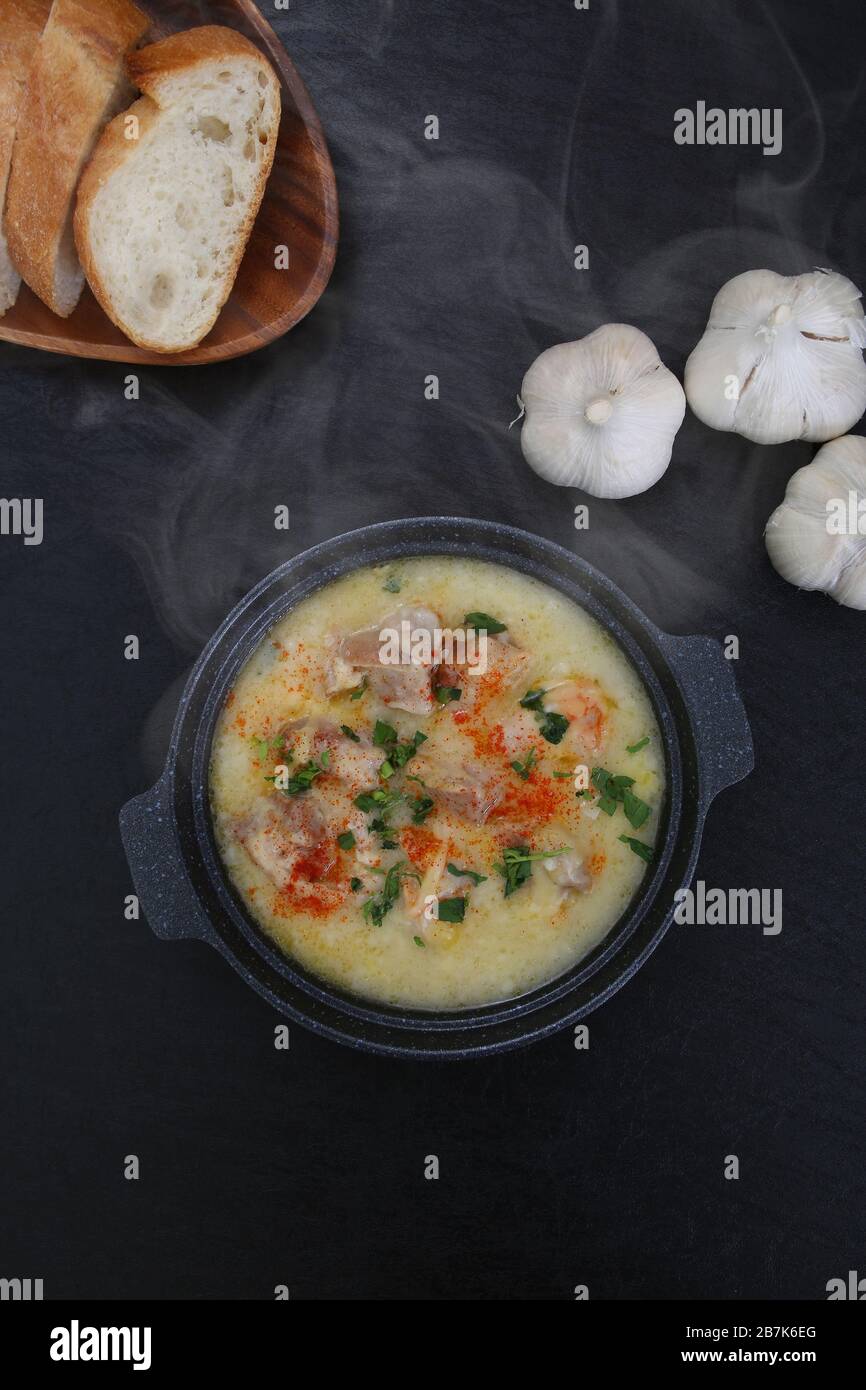 Georgian chkmeruli chicken dish hi-res stock photography and images - Alamy