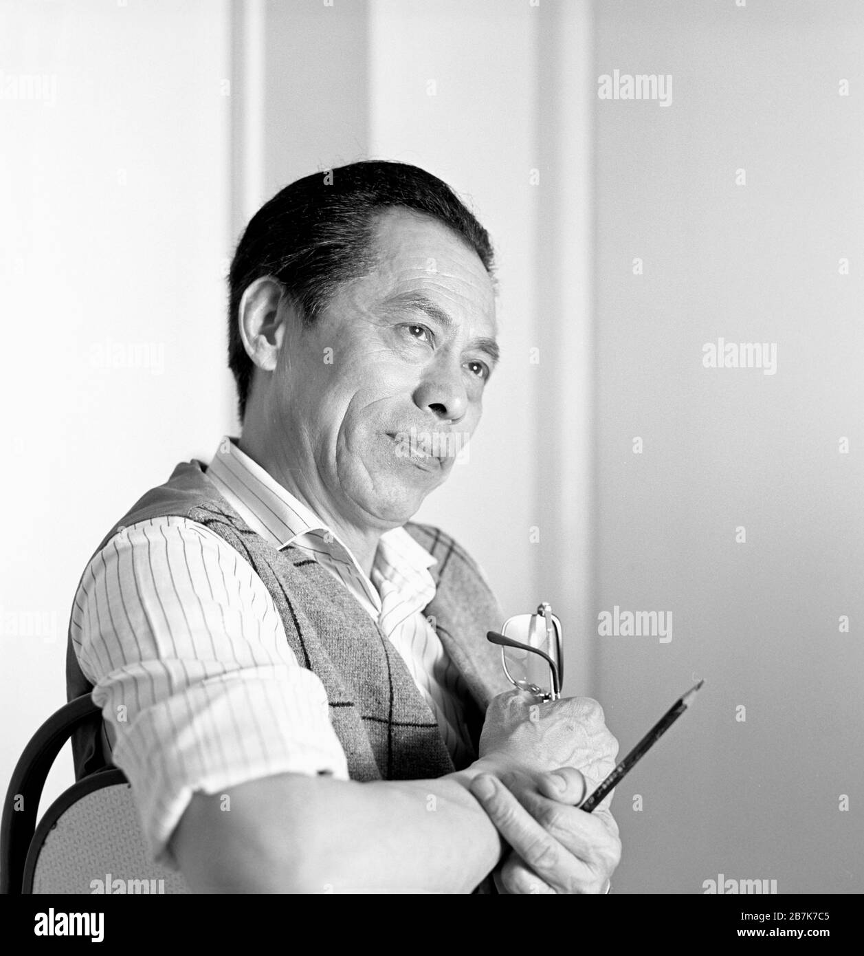 Chinese composer He Zhanhao Stock Photo - Alamy