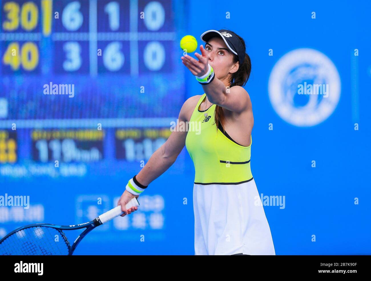 Romanian professional tennis player Sorana Cirstea competes against ...