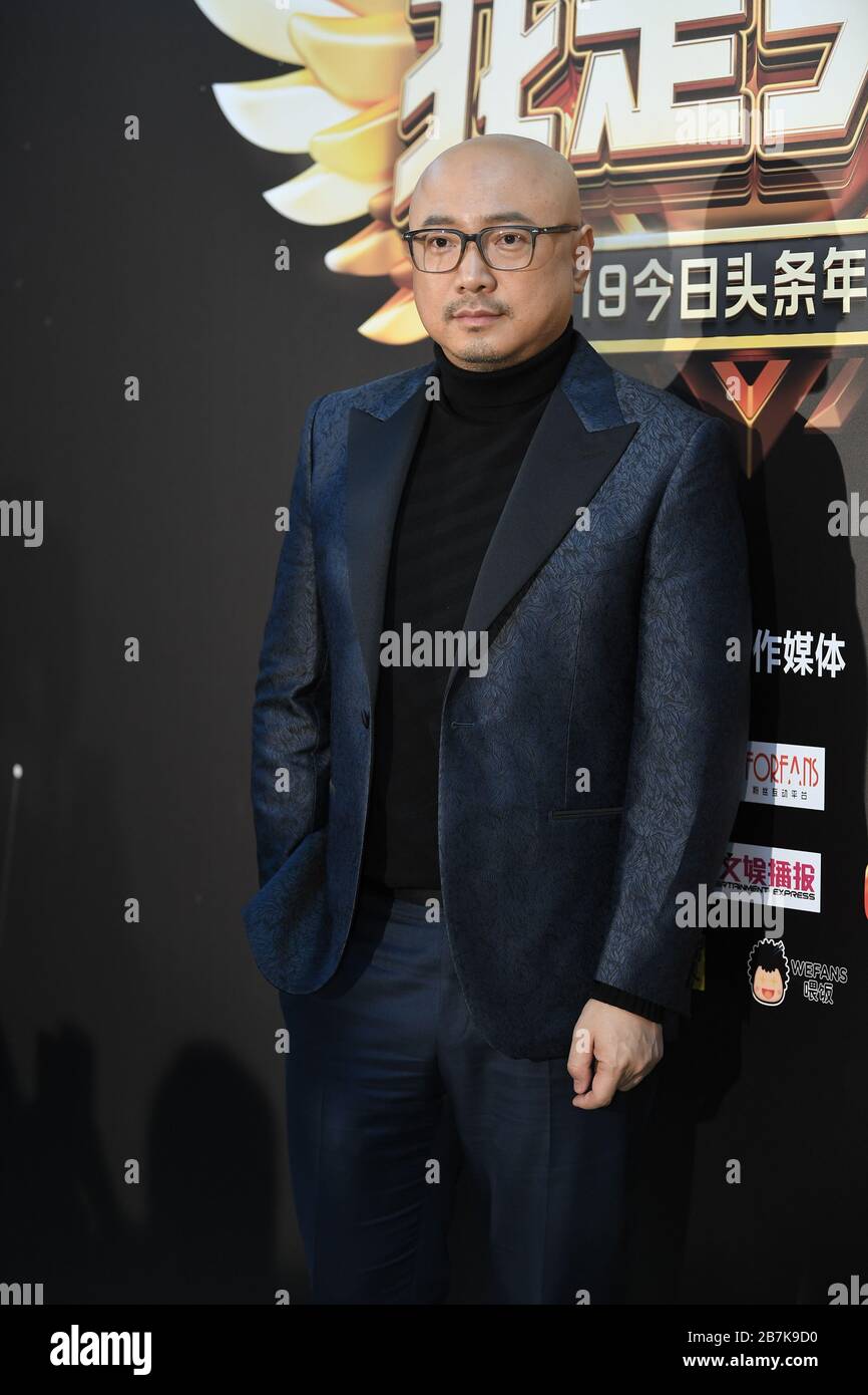 Chinese actor and director Xu Zheng shows up in black suit at Jinri ...