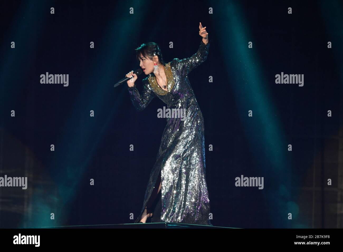 Chinese singer, songwriter and actress Zhou Bichang or Bibi Zhou ...