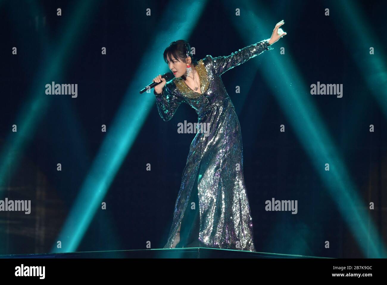 Chinese singer, songwriter and actress Zhou Bichang or Bibi Zhou ...