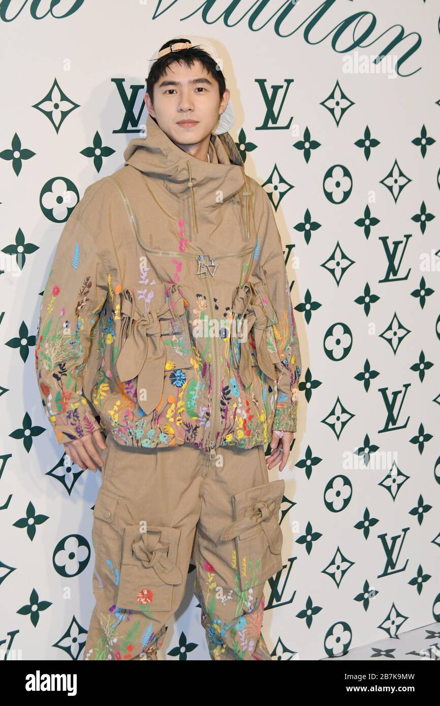 Chinese actor Liu Haoran or Turbo Liu attends Louis Vuitton promotional ...